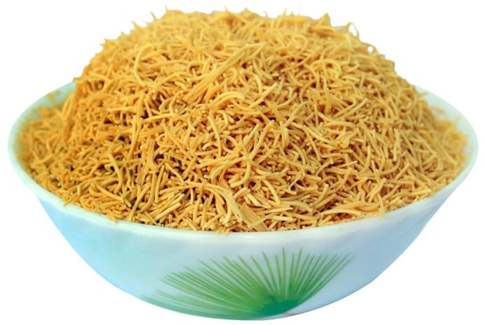 Spicy Sev Recipe - Crisp and Classic Indian Besan Sev for Chaats
